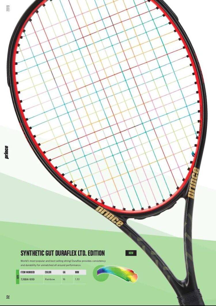 Prince Synthetic Gut W/Duraflex Limited Edition – SPORTS MATCH